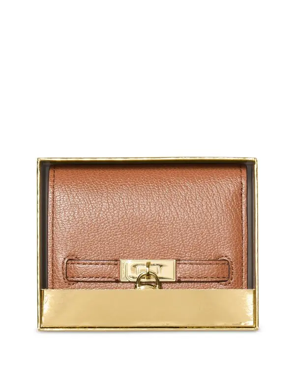 Michael Kors Hamilton Moderne Small Compact Wallet - Luggage