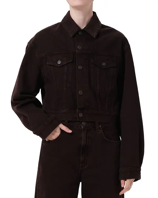 AGOLDE Radley Trucker Jacket - Sloe Berry