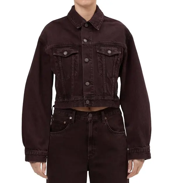AGOLDE Radley Trucker Jacket - Sloe Berry