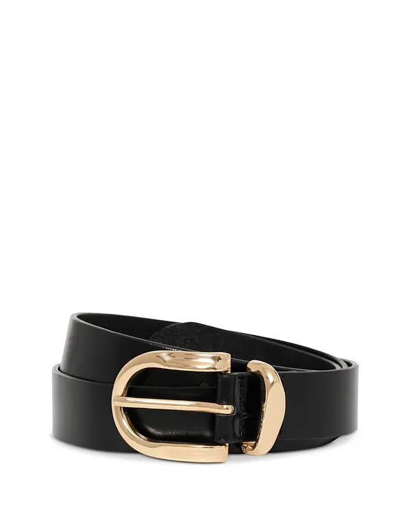 Sanctuary All Day Leather Belt - Black