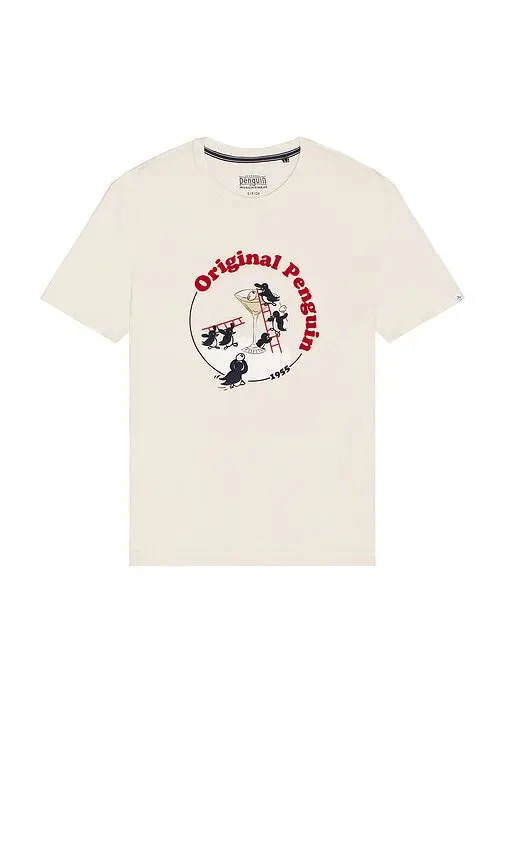 ORIGINAL PENGUIN Graphic Tee In Cream