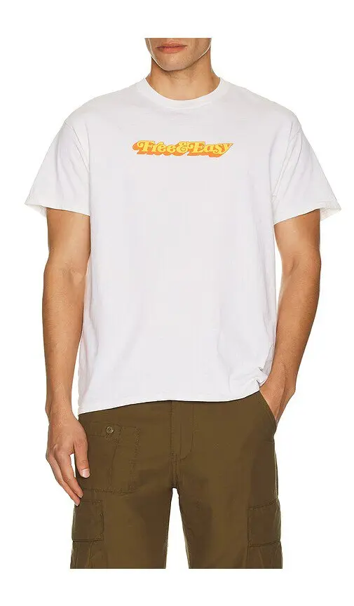 FREE & EASY X The Beatles Here Comes The Sun Tee In White