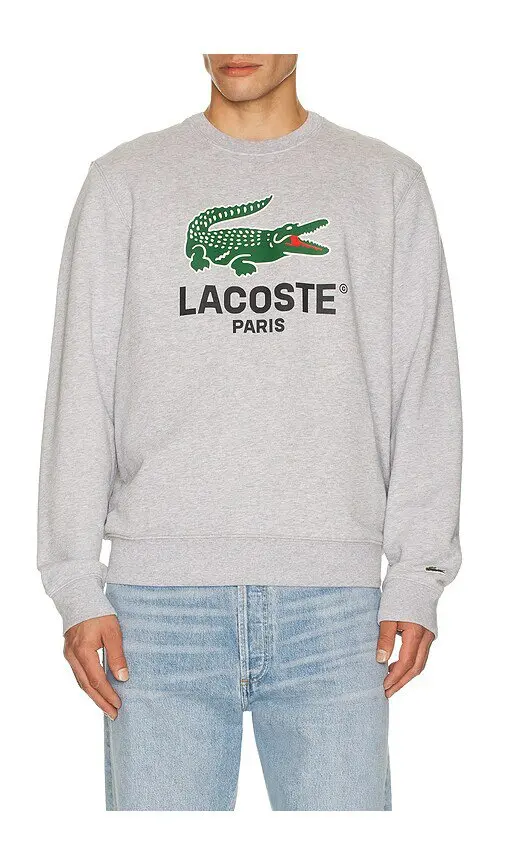 Lacoste Classic Fit Sweatshirt - Silver Chine