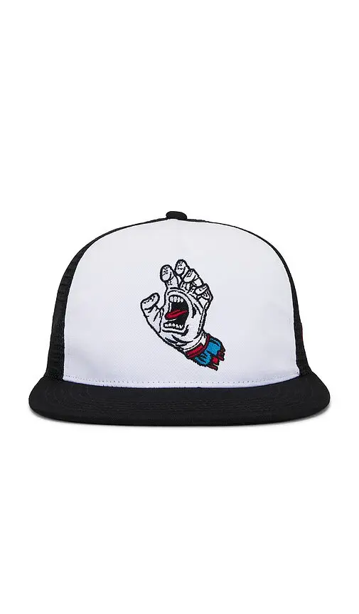 MALBON X Santa Cruz Trucker Hat - White & Black