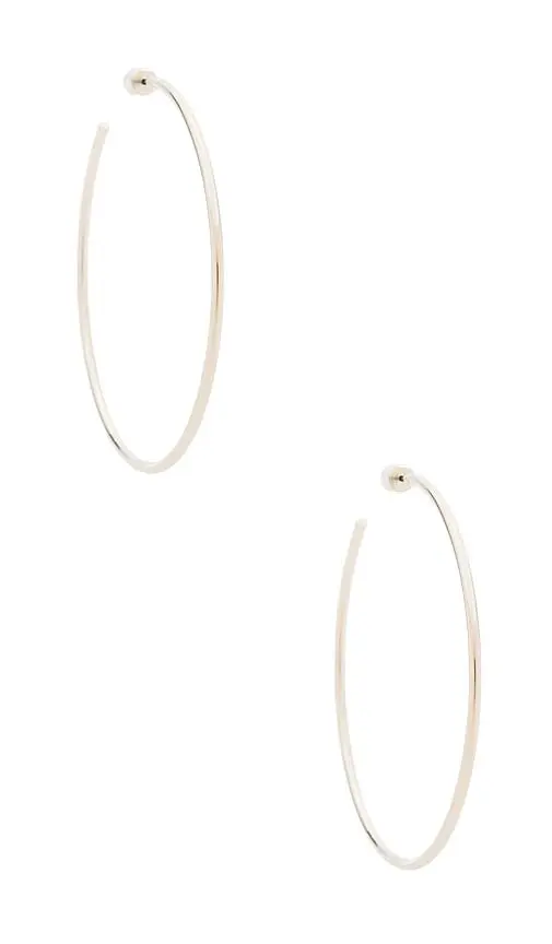 JENNIFER FISHER 2.5 Thread Hoops - Silver