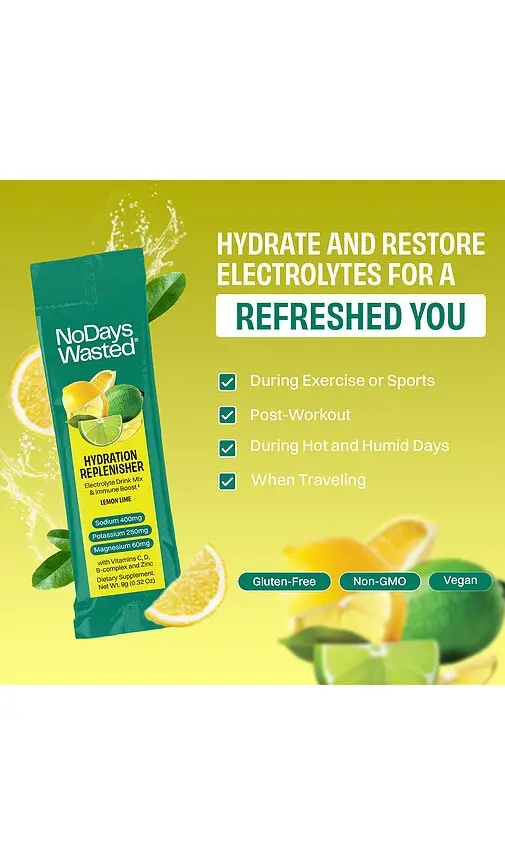 NO DAYS WASTED Hydration Replenisher 15 Pack
