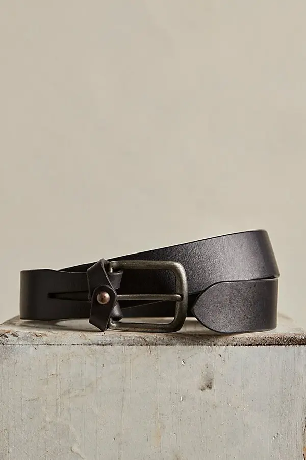 Free People We The Free Wren Leather Belt - Black