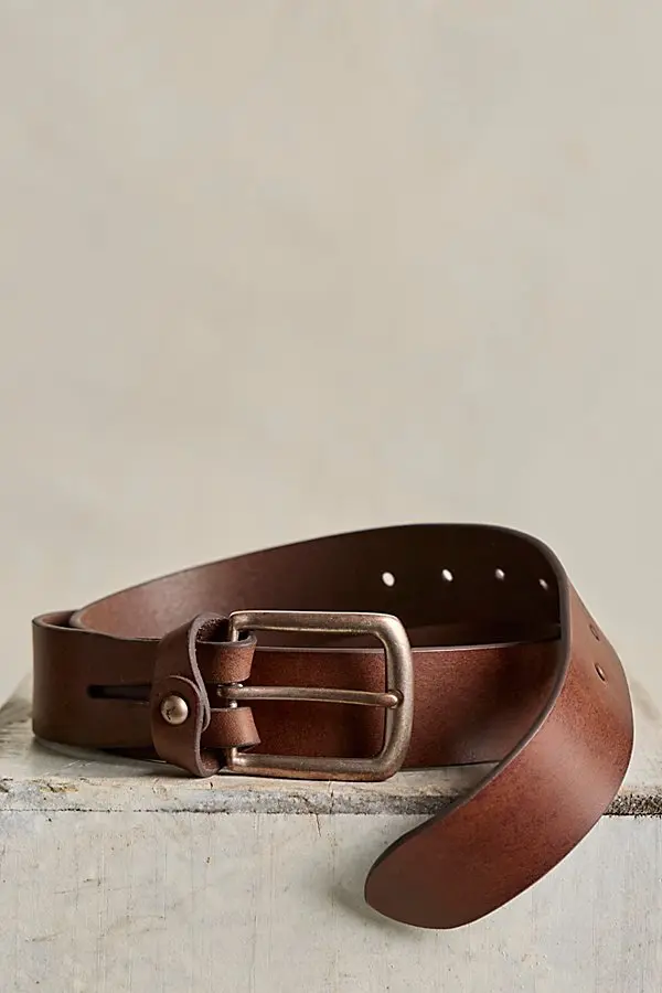 Free People We The Free Wren Leather Belt - Espresso