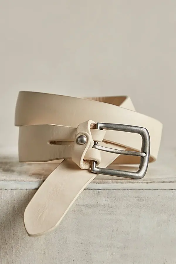 Free People We The Free Wren Leather Belt - Salt