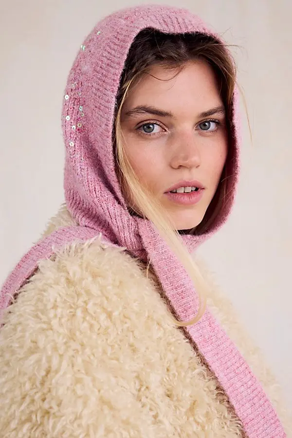 Free People Suki Sparkle Bonnet - Pink