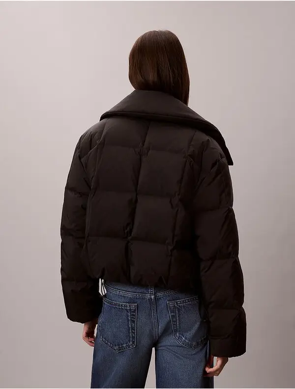 Calvin Klein Crinkle Nylon Puffer Jacket - Black