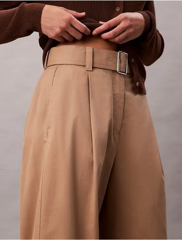Calvin Klein Belted Tailored Pants - Amphora