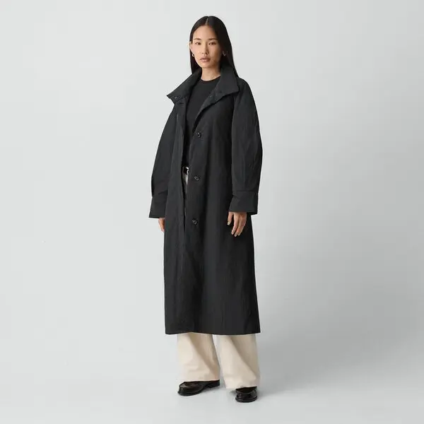Theory Long Parka In Recycled Nylon