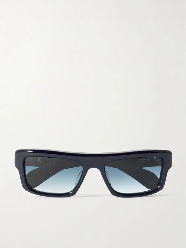 JACQUES MARIE MAGE Cleavon Square-frame Sunglasses - Blue