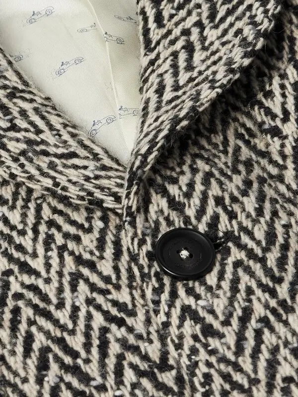 Massimo Alba Mercury Herringbone Wool-blend Coat