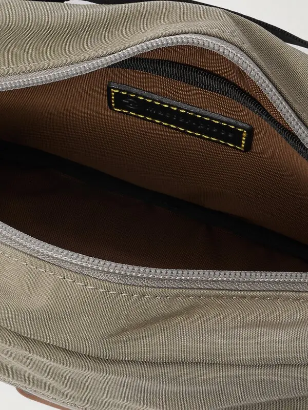 MASTER-PIECE CO Root S Leather-trimmed Nylon Messenger Bag