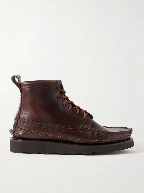YUKETEN Maine Guide Leather Boots - Brown