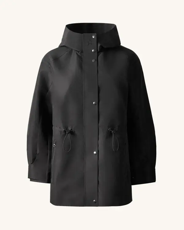 Perfect Moment Drawstring Windbreaker Jacket - Black