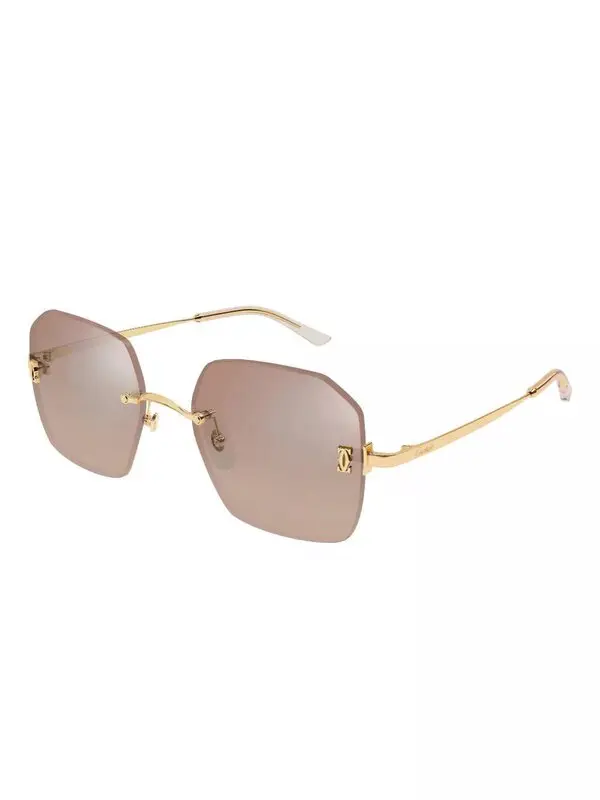 CARTIER Geometric-frame Sunglasses