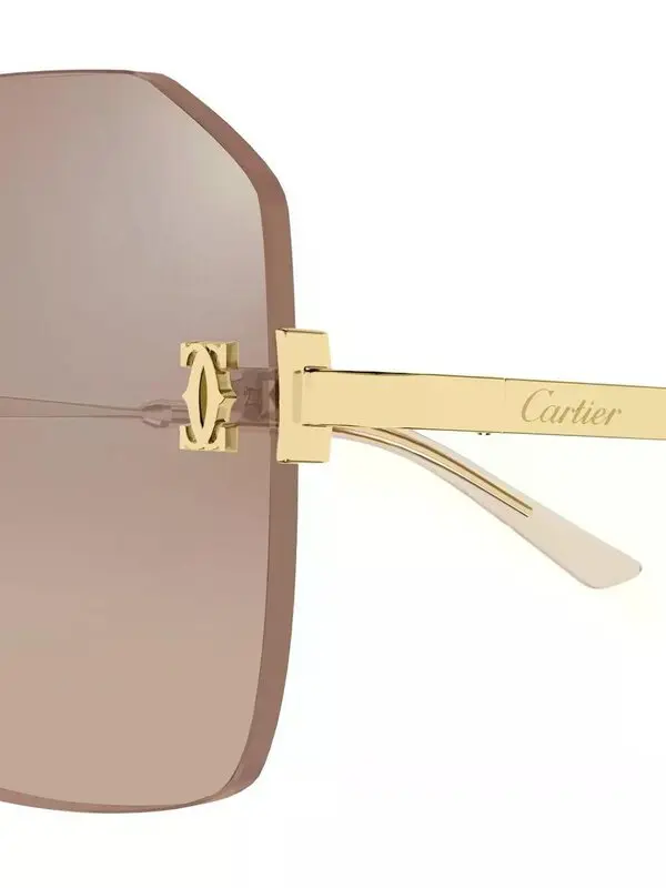CARTIER Geometric-frame Sunglasses