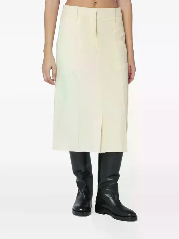 JIL SANDER Wool Midi Skirt