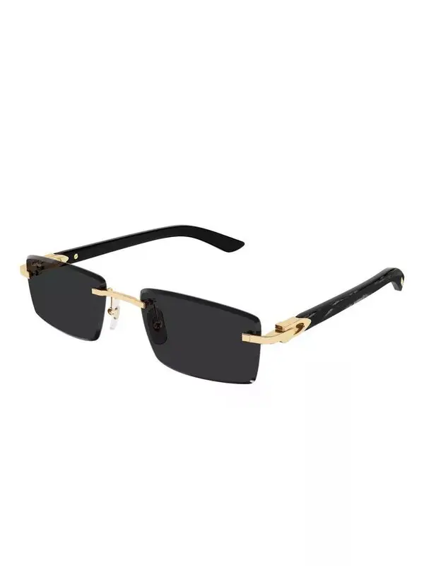 CARTIER Rectangle-frame Sunglasses
