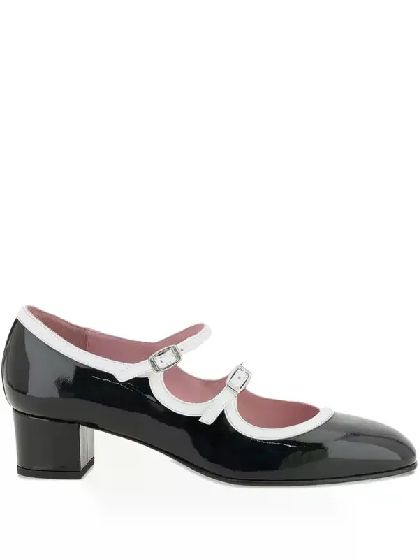 CAREL 40mm Double-strap Pumps - Black