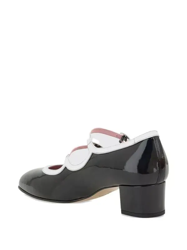 CAREL 40mm Double-strap Pumps - Black