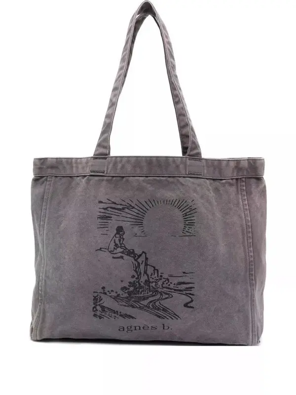 AGNÈS B. Large Tote Bag - Grey