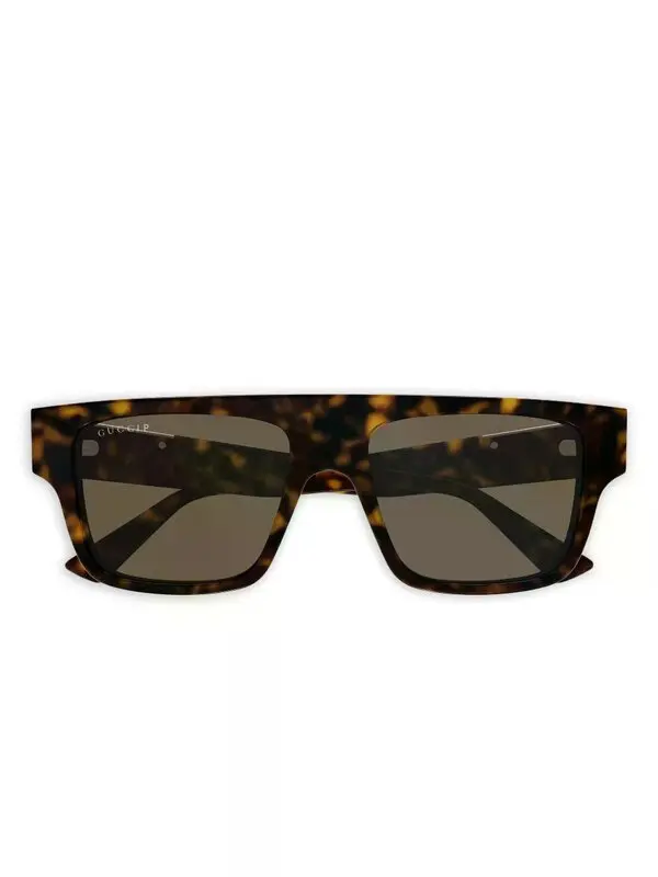 Gucci Square Sunglasses - Brown