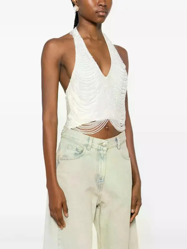 Giuseppe Di Morabito Halterneck Fringed Top