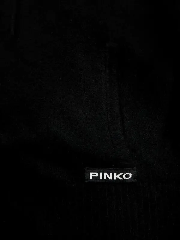 Pinko Hooded Ribbed Knitwear