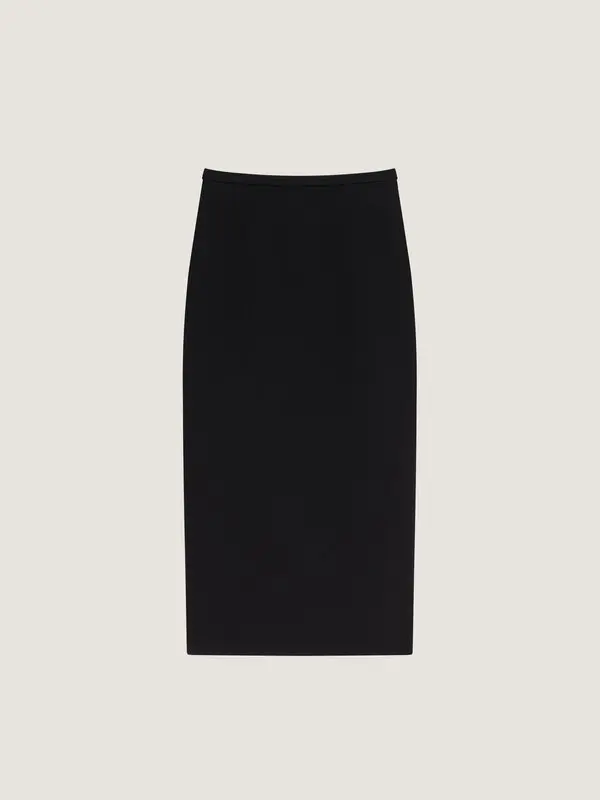 Givenchy Midi Pencil Skirt In Double Wool Crepe