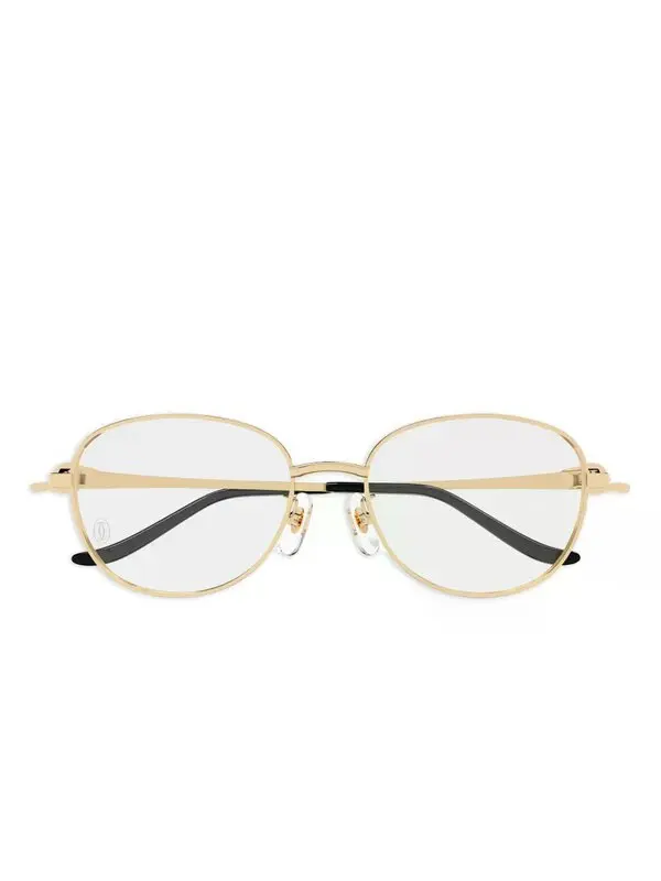 CARTIER Panthère Round-frame Glasses - Gold