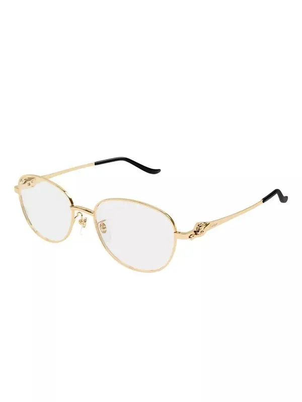 Cartier Panthère Round-frame Glasses