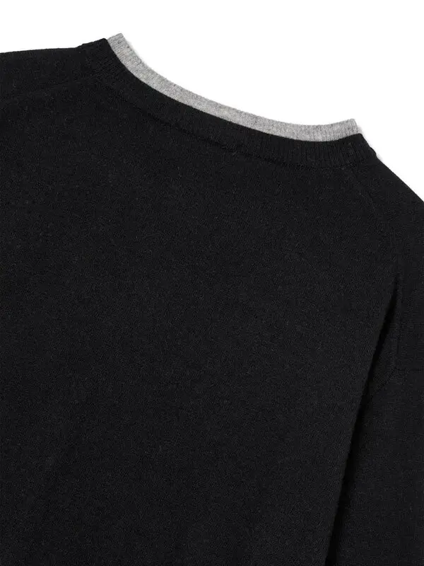 STUDIO TOMBOY Layered Cardigan - Black