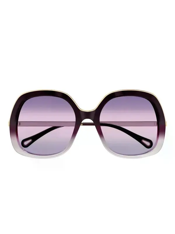 Chloé Round Frame Sunglasses - Purple