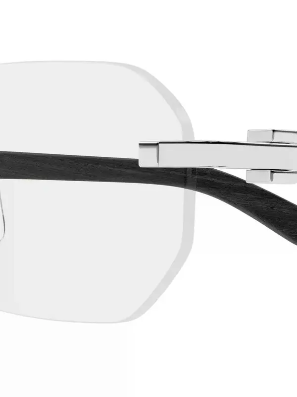 Cartier Rectangle-frame Glasses - Neutrals