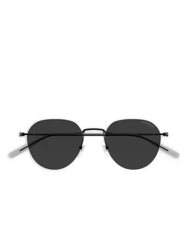 Montblanc Round-frame Sunglasses - Black