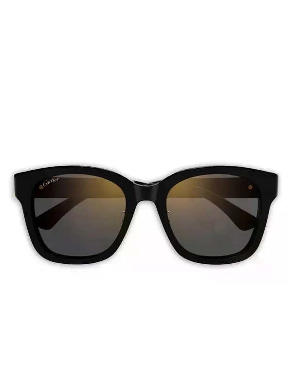 CARTIER Square-frame Sunglasses - Black