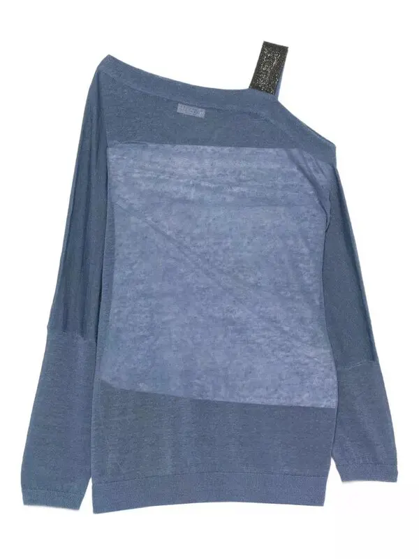 Brunello Cucinelli Knitted Asymmetric Top
