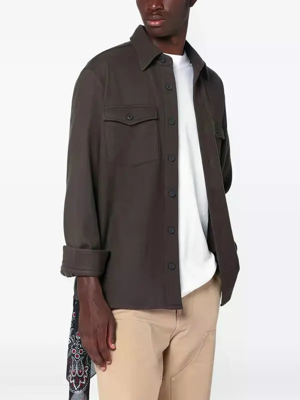 Destin Pocket Long-sleeve Shirt - Brown