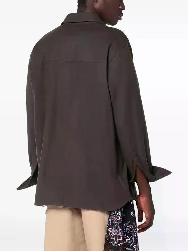 Destin Pocket Long-sleeve Shirt - Brown