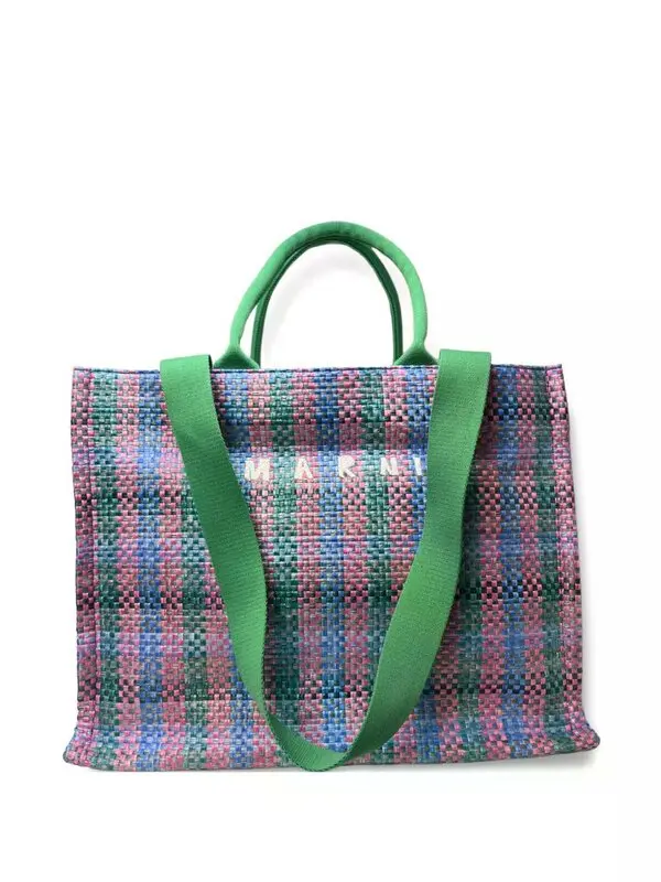 Marni Woven Shopping Tote Bag