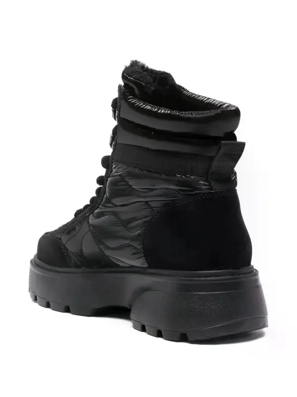 BLAUER. Quilted Lace-up Boots