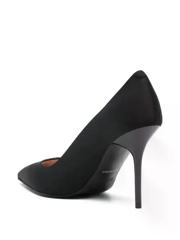 Moschino 100mm Leather Pumps - Black