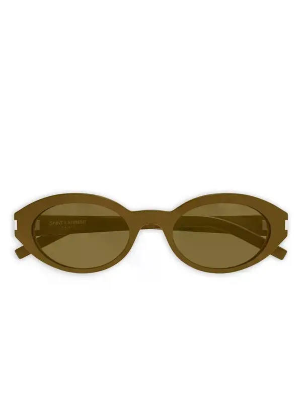 Saint Laurent Oval-frame Sunglasses - Green