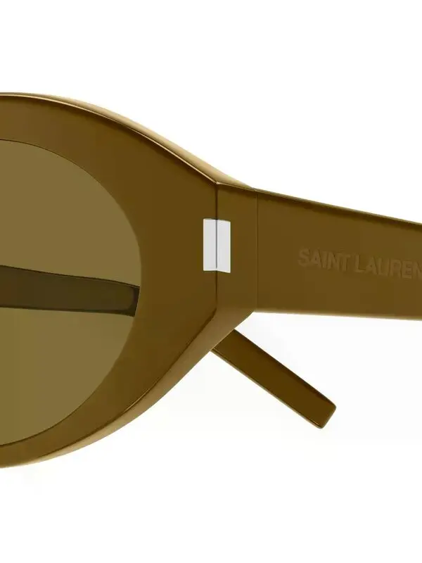 Saint Laurent Sl 557 Oval Frame Sunglasses - Green