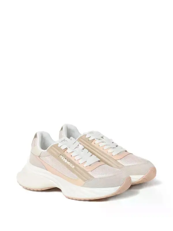 Pinko Ariel Lace-up Sneakers - Neutrals