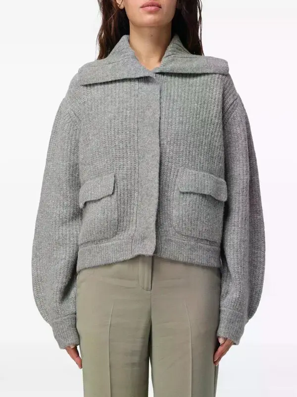 Liu Jo Ribbed-knit Cardigan - Grey